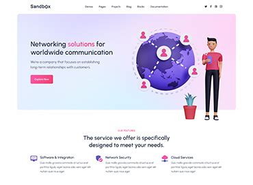 Sandbox Modern Multipurpose NextJS Template