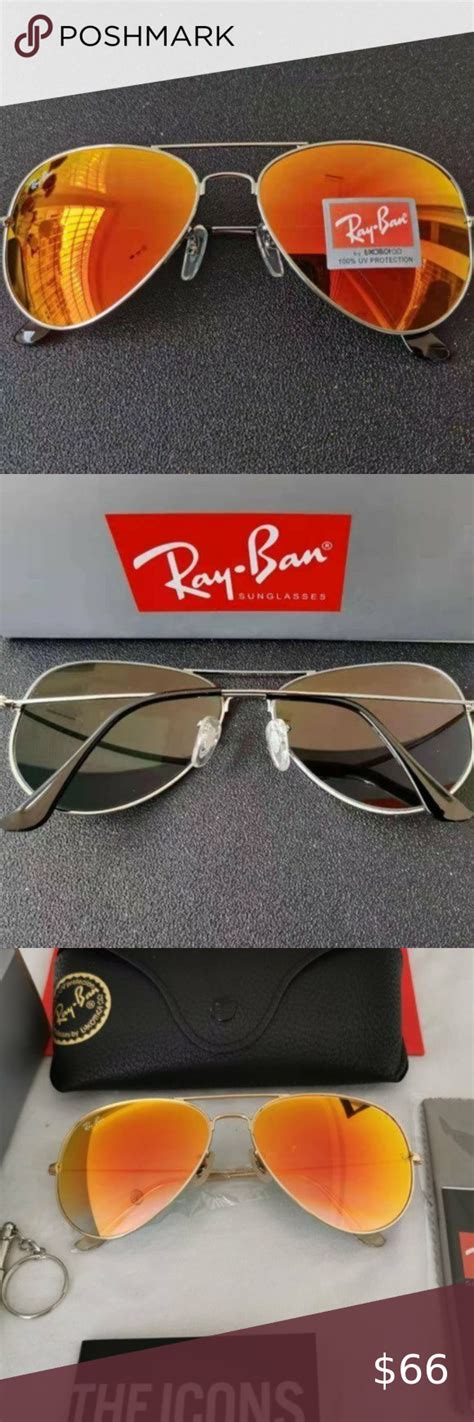 Nwt Ray Ban Orange Sunglasses Rb3026 62mm Orange Sunglasses
