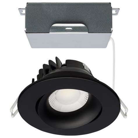 12 Watt Led Direct Wire Downlight Gimbaled 35 Inch Cct Selectable