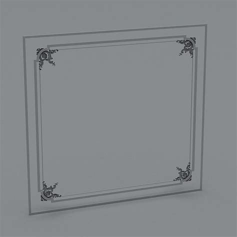 Classical Frame Low Poly 3d Model