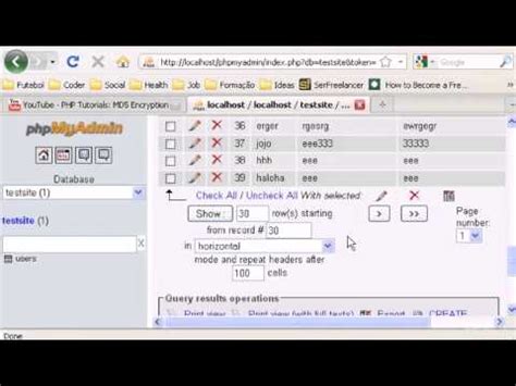 PHP MySQL Md5 Encryption YouTube
