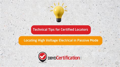 Locating High Voltage Electrical In Passive Mode