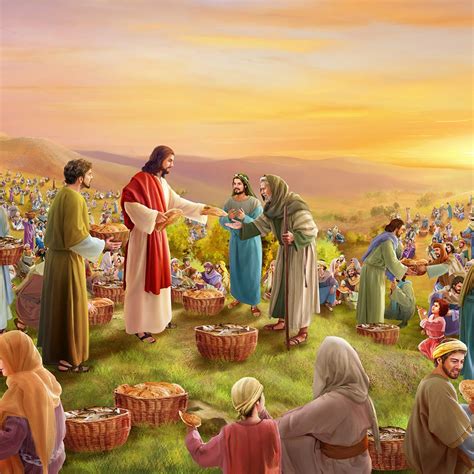 Jesus Feeds The Five Thousand John 6 8 13 One Of His Disciples… By