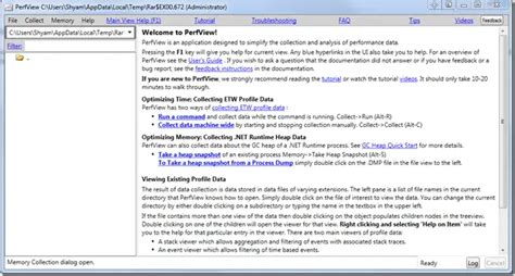 Perfview Is A Performance Analysis And Profiling Tool From Microsoft