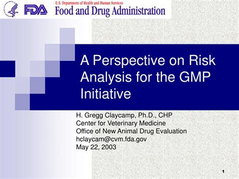 Ppt A Perspective On Risk Analysis For The Gmp Initiative Powerpoint Presentation Id 364775