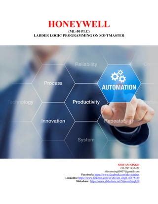 Ladder Logic On Soft Master Honeywell PLC ML PDF Programming Languages Computing