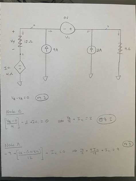 Circuit Analysis Homework Help With Node Voltage Electrical