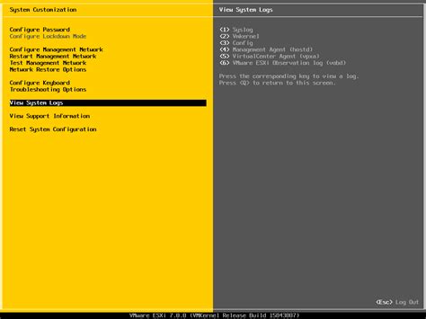 Vmware Esxi Direct Console User Interface Dcui Kullanımı Veli Kadir