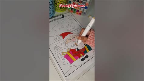تلوين بابا نويل عشان الكريسماس للأطفال Coloring Santa 🎅 🧑‍🎄 For Christmas 🎄 ♥️ 😀 Youtube