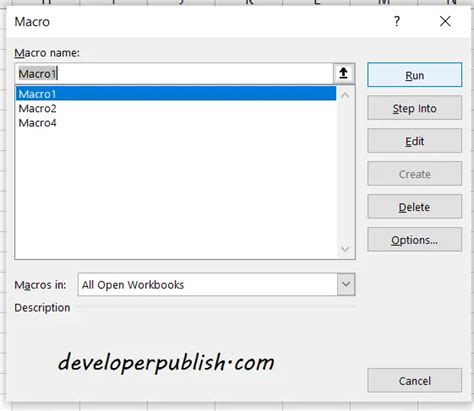 Macro Recorder In Microsoft Excel Developer Publish