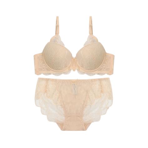 로맨틱 플라워 레이스 와이어 브라 팬티 세트 2color 에이블리