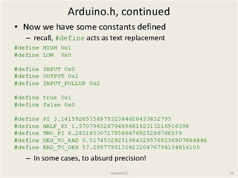 Physics 120 B Lecture 10 Under The Arduino