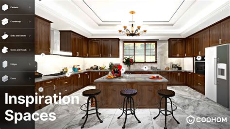 Coohoms Inspiration Spaces Feature Optimises 3d Rendering Of Interior Design Projects Panels