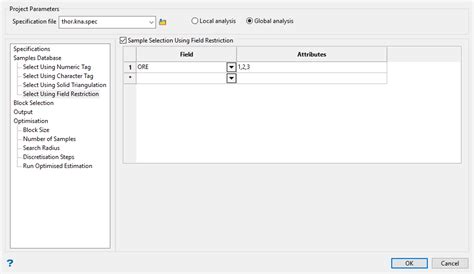 Vulcan Block Grade Estimation Kriging Neighborhood Analysis