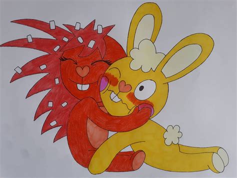 Happy Tree Friends Cuddles X Flaky 7 By Olivergriffiths On Deviantart Happy Tree Friends