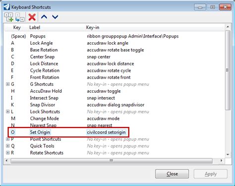 ORD MicroStation Tip AccuDraw Set Origin EnvisionCAD
