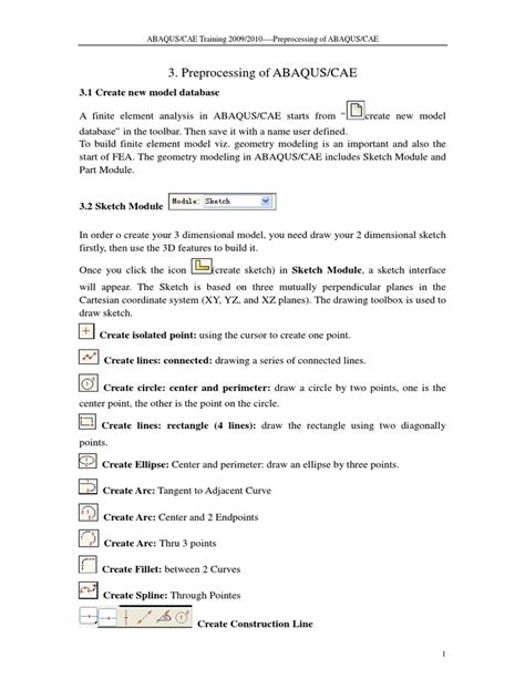 Abaquscae Training 20092010 Preprocessing Of Abaquscae Descargar