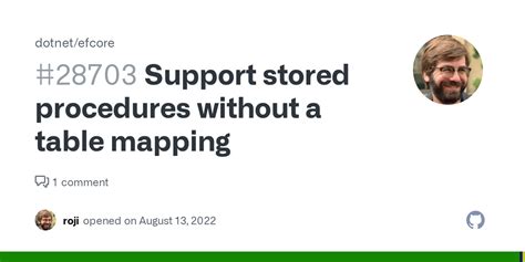 Support Stored Procedures Without A Table Mapping · Issue 28703