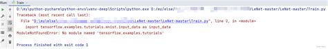Python 深度学习 解决遇到的报错问题modulenotfounderror No Module Named Tensorflow