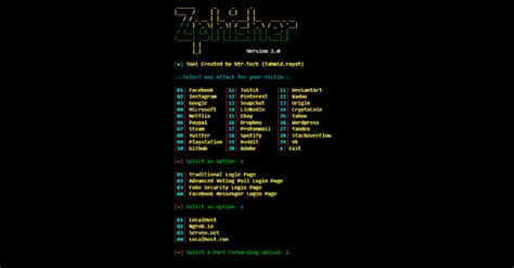 Zphisher Automated Phishing Toolkalilinuxtutorials