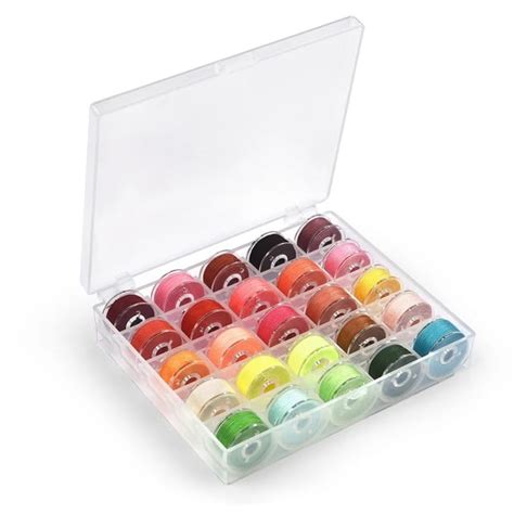2520 Colors Set Bobbin Thread Polyester Thread Spools Sewing Machine Bobbins With Storage Box
