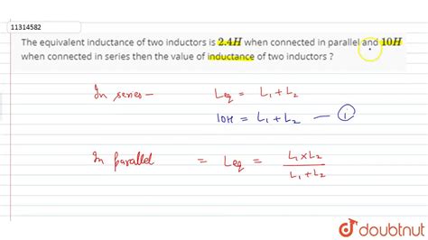 Inductance Connected In Parallel At Brooke Rentoul Blog