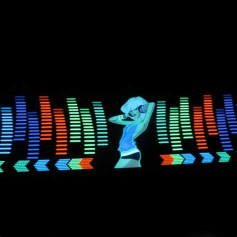 Sexy Girl Equalizer Car Led Light Car Accessories Accessories On