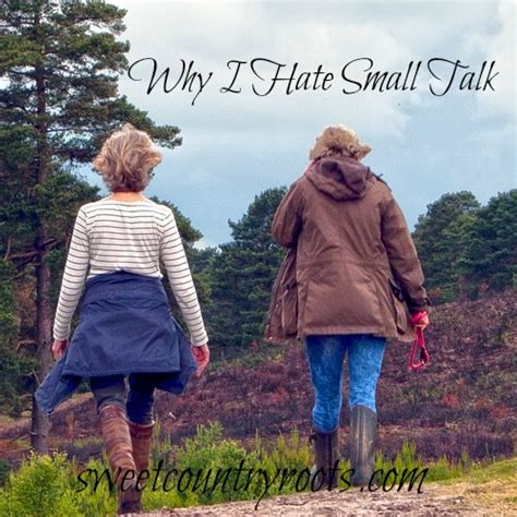 Why I Hate Small Talk Sweet Country Roots