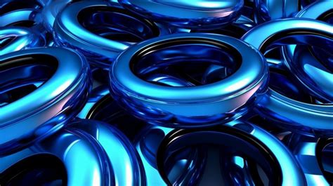 3d 렌더링의 파란색 고리 3d 배경 블루 톤 기하학적 주기 고화질 사진 사진 배경 일러스트 및 사진 무료 다운로드 Pngtree