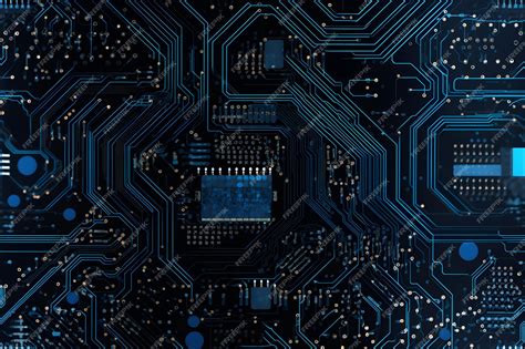 Premium Ai Image Seamless Texture And Fullframe Background Of Circuit Board Topology Neural