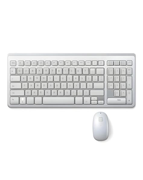 Keyboard And Mouse Isolated Concept As A Vector Image Of A Sleek Keyboard And Mouse Isolated On