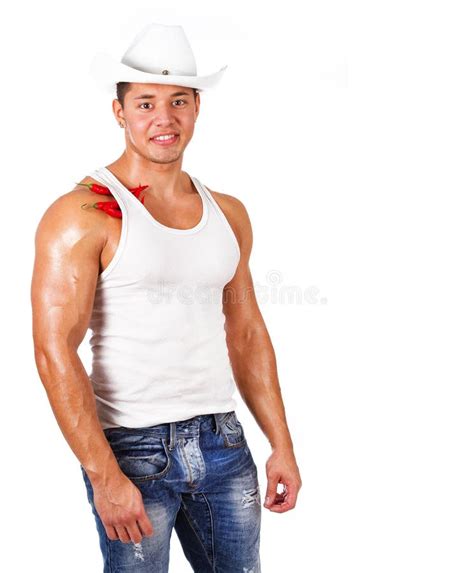 Image Of Cowboy Stock Image Image Of Abdominal Attractive
