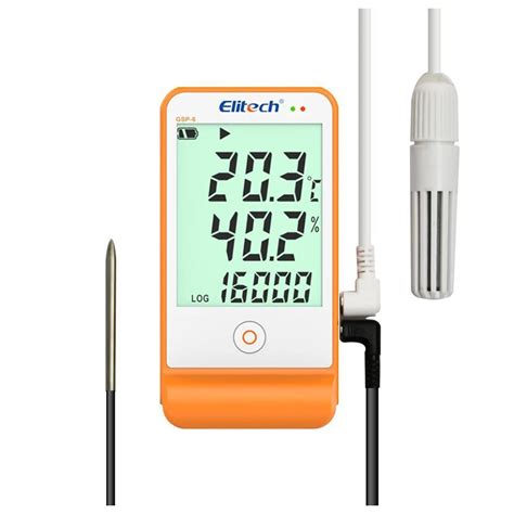 New Style Elitech Data Logger GSP Temperature And Humidity Recorder Points Refrig In