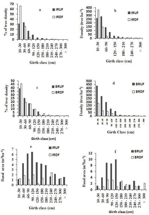 Tree Density Basal Area And Species Richness In Different Girth Download Scientific Diagram