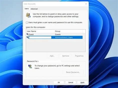 How To Remove Login Password For Users In Windows 1110
