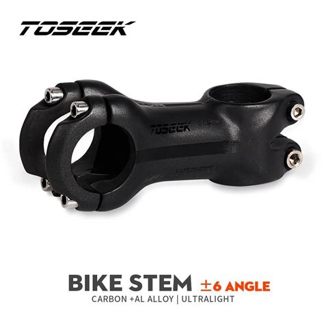 Buy Toseek Road Bike Stem Carbon Power Bike Handlebar Stem 6 Degree