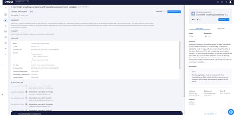Controller Creating Containers With Secrets As Environment Variables Orca Security