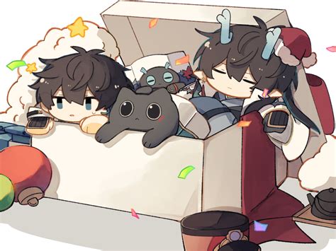 Dan Heng Dan Heng Dan Feng And Dan Heng Honkai And More Drawn By Ii Hw Danbooru