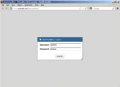 managing a headless virtualbox installation with phpvirtualbox centos 6 2