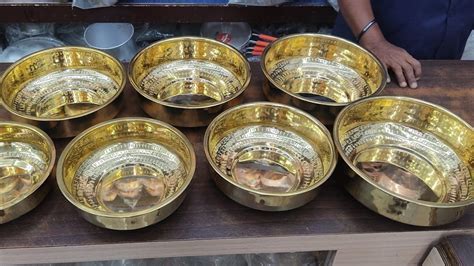 Traditional Brass Kitchen Utensils Idly Pathiram Hot Box Masala Box Youtube