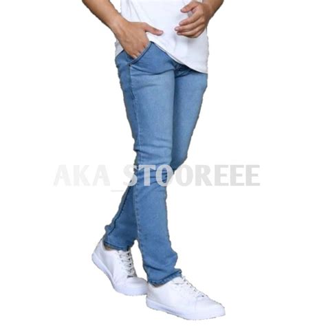 Jual Celana Jeans Pria Bahan Streach Melar Pensil Cowok Panjang Cowok