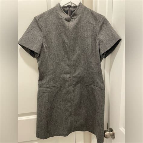Zara Dresses Zara Gray Mini Sheath Dress Poshmark