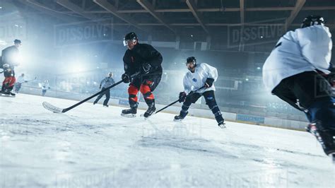 Ice Hockey Rink Arena Professional Players From Different Teams