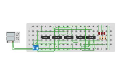 Circuit Design 2 Bit Comparator Tinkercad