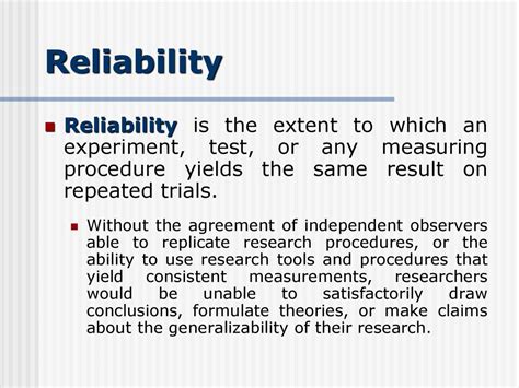 Reliability Validity And Bias Ppt Download