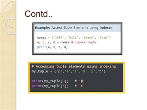 Tuples In Python Usecases Applications Ppt Free Download