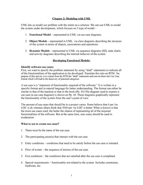 Chapter 2 Lecture Notes 2 Software Engineering Chapter 2