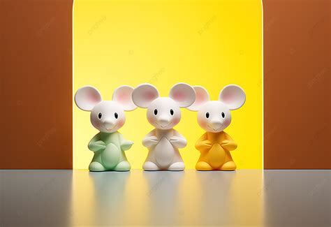 서로 다른 색상의 생쥐 3점토 높은 해상도 구경 귀여움 배경 일러스트 및 사진 무료 다운로드 Pngtree