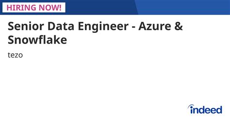 Senior Data Engineer Azure And Snowflake Hyderabad Telangana
