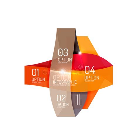 Vector Geometric Abstract Background Template For Infographics Stock Vector Illustration Of